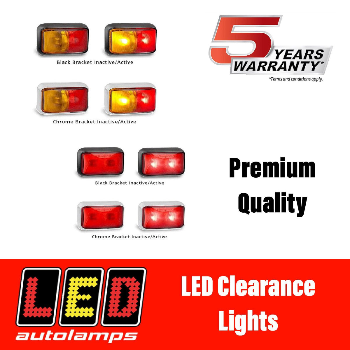 LED Clearance Lights | LED Autolamps ADR Compliant 12V – R&M Trailer Spares
