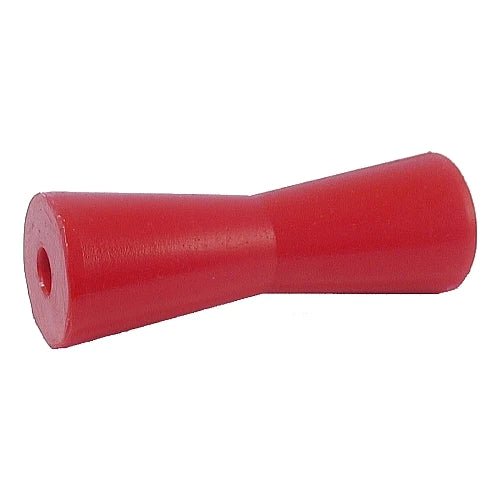 8″ Red Poly Concave Keel Roller – 20 mm Bore – R&M Trailer Spares