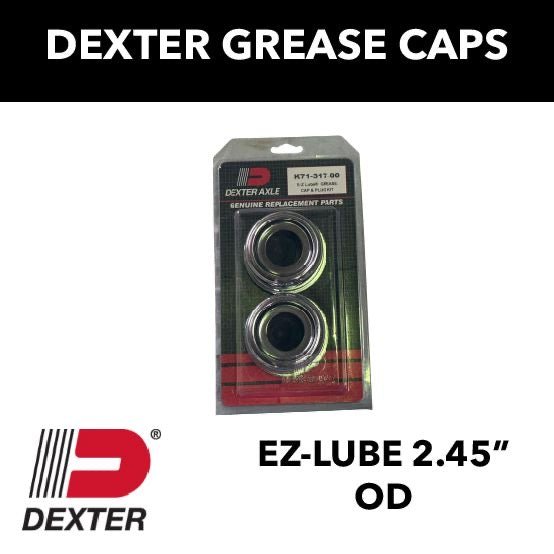 Dexter E-Z Lube 2.45″ Grease Cap & Plug Kit – Chrome (P/N XK71-317-00 ...