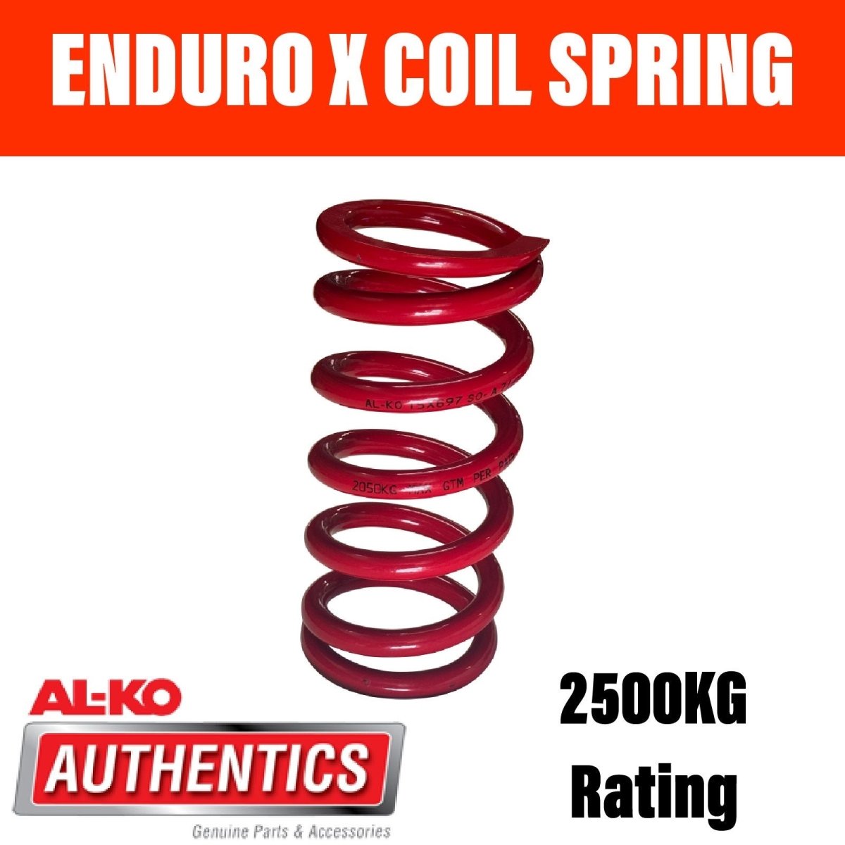 Enduro X Coil Spring – 2500 kg GTM Rating | AL-KO P/N 15X698 – R&M Trailer Spares
