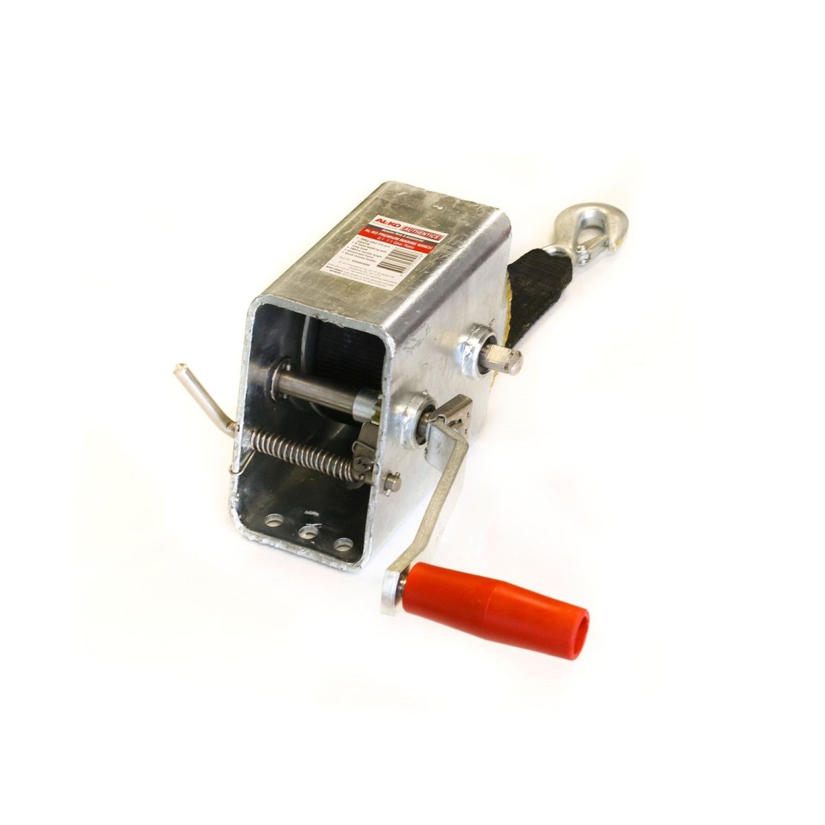 AL‑KO 700 kg Marine Winch 5:1 & 1:1 w/6 m Strap – Quick Release Handle ...