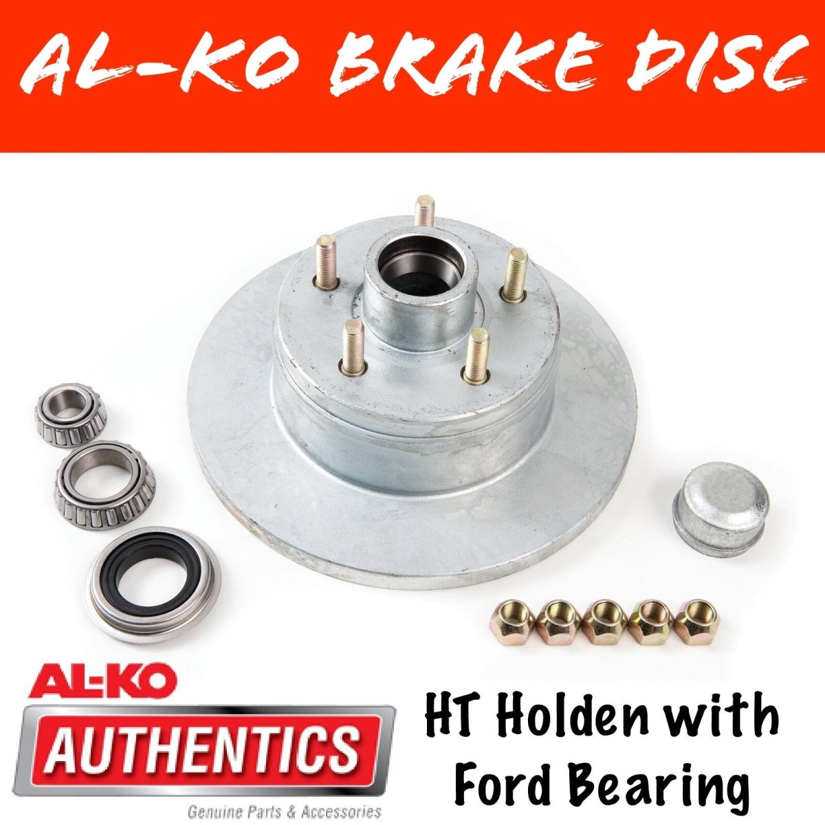 AL‑KO 10″ HT Holden Disc Hub – Galv Kit with SL Bearings – R&M Trailer ...