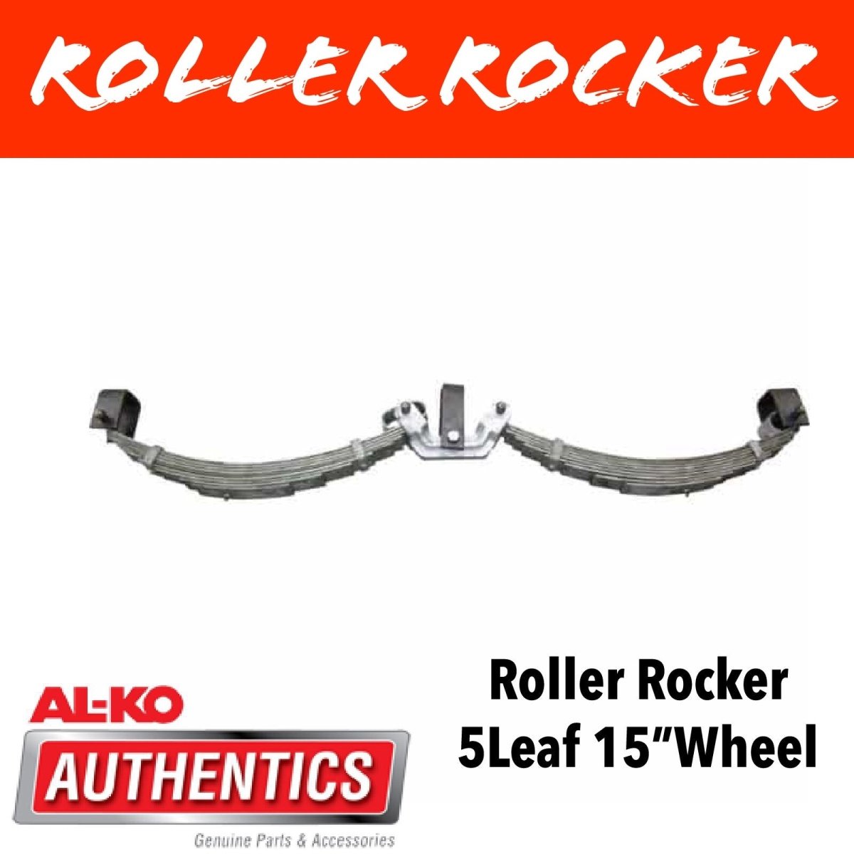 AL‑KO 5‑Leaf Roller Rocker Springs – Suit 15″ Wheels – R&M Trailer Spares